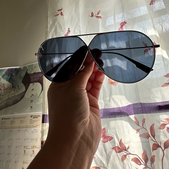 Dior | Accessories | Dior Bluegold Aviator Ladies Sunglasses | Poshmark